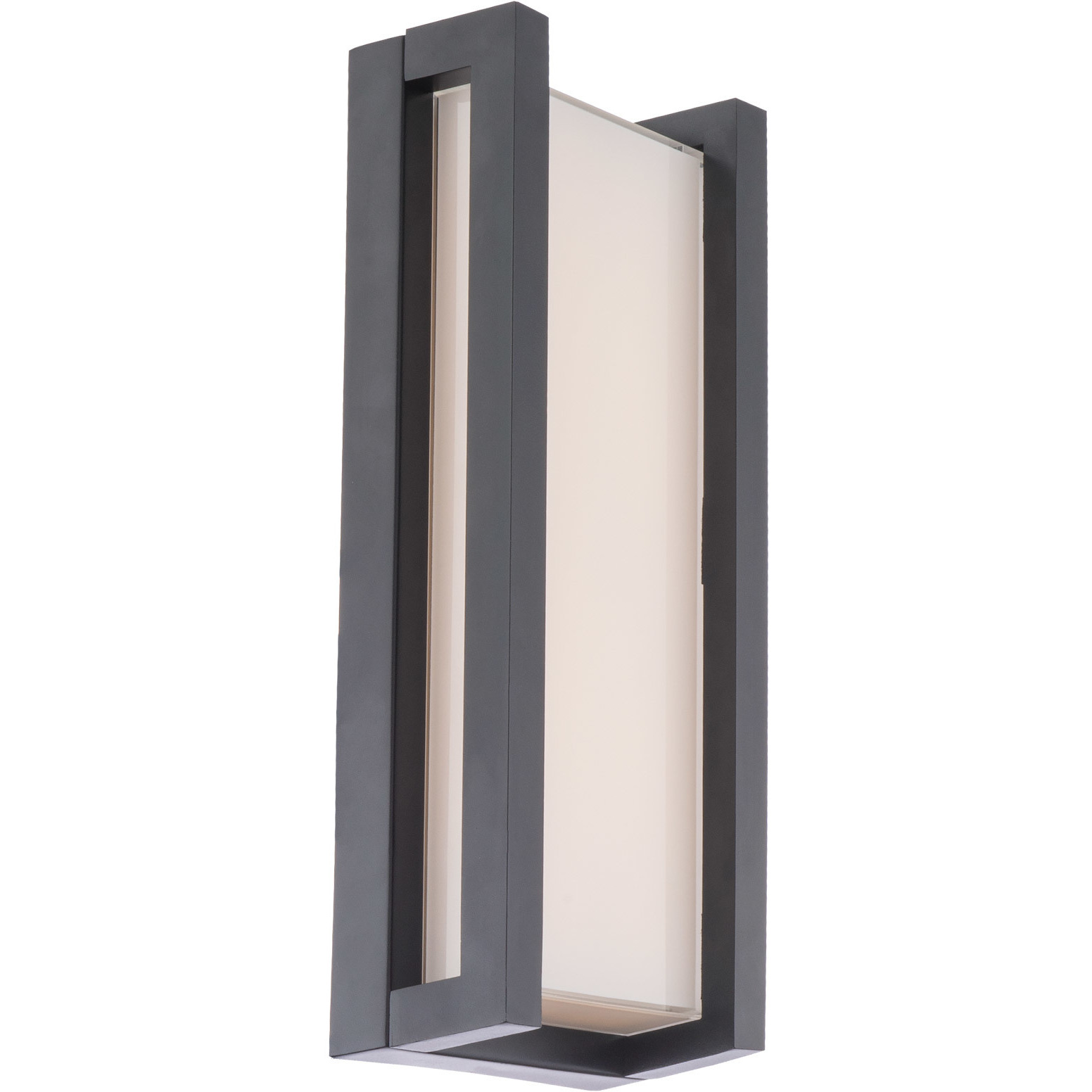 WAC Lighting WS-W44014-BK Axel LED 14 inch Black Outdoor Wall Light, dweLED
