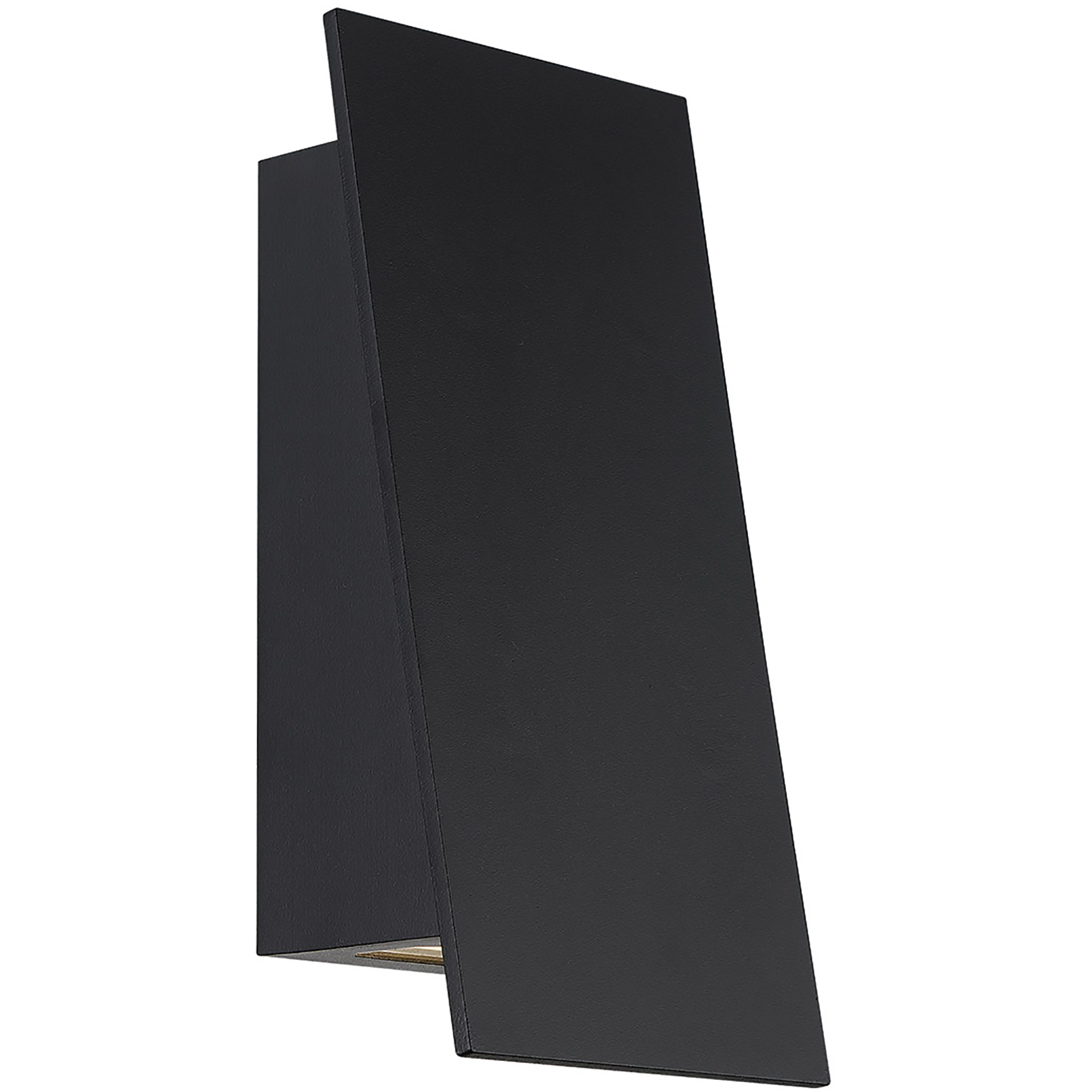 Slant LED 10.63 inch Black Outdoor Wall Light, dweLED