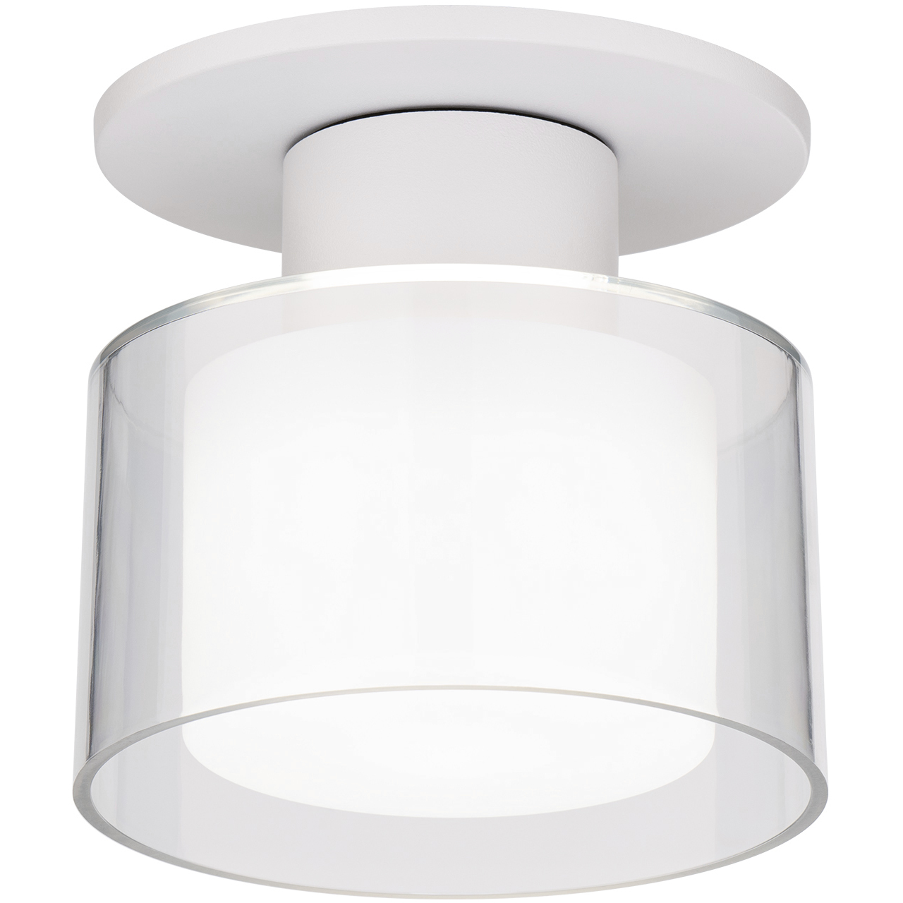 Twist-N-Lite LED 5 inch White Semi-Flush Mount Ceiling Light