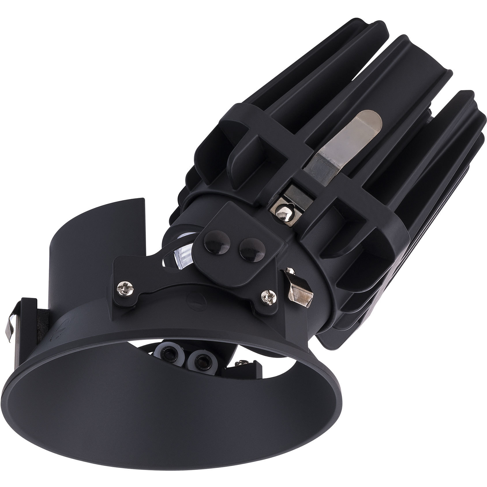 WAC Lighting R4FRAL-WD-BK FQ Black Trim in 1800K