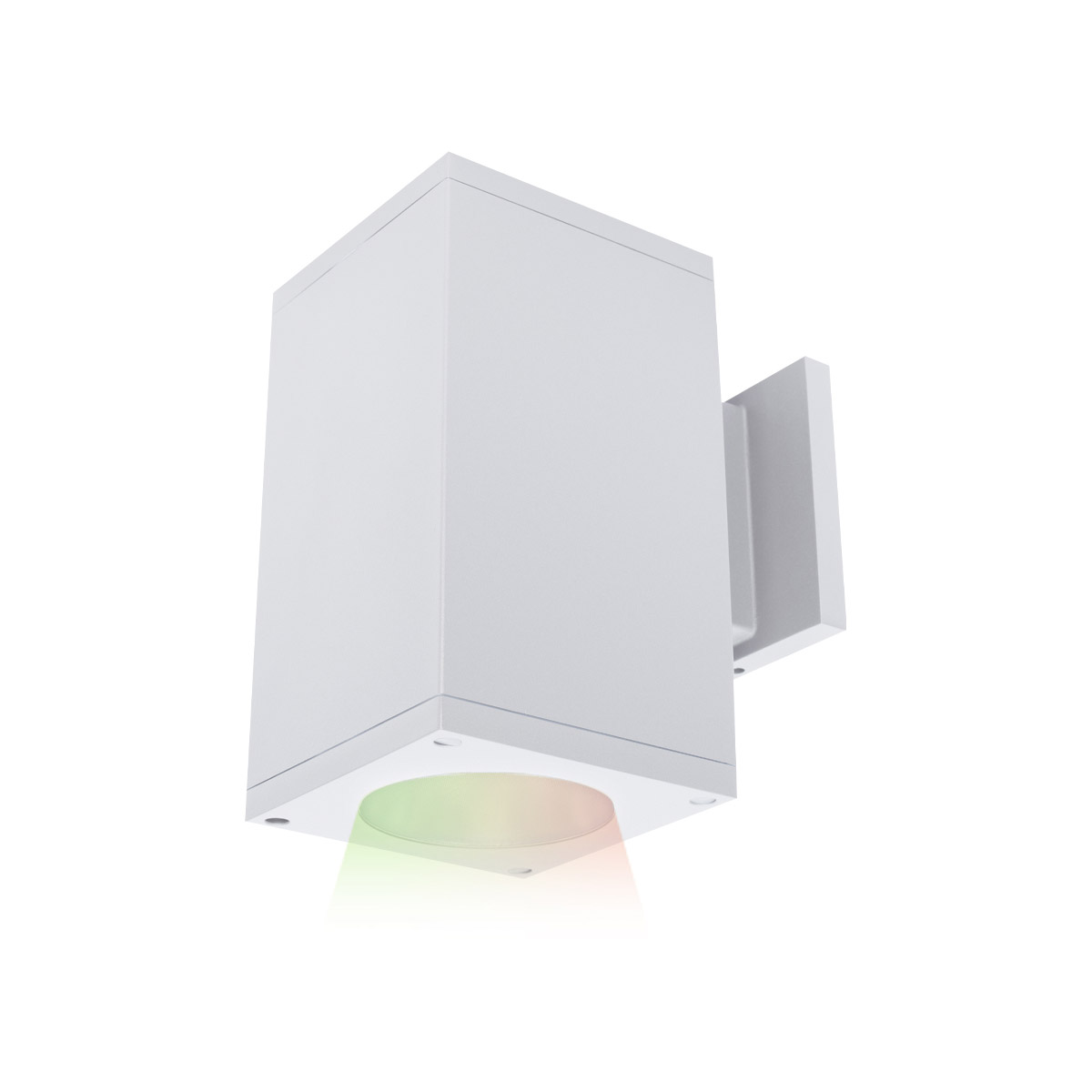 WAC Lighting DC-WS05-FB-CC-WT Cube Arch White Sconce Wall Light in ...