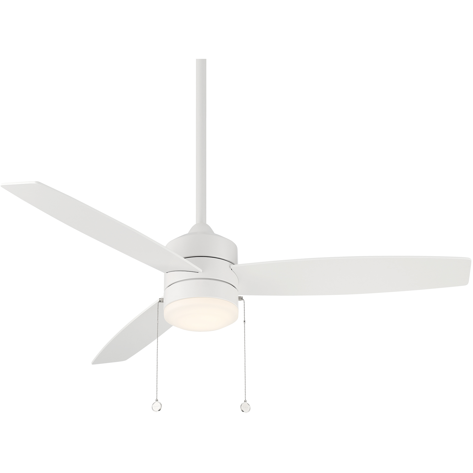 WAC Lighting F-072L-MW Atlantis 52 inch Matte White Downrod Ceiling ...