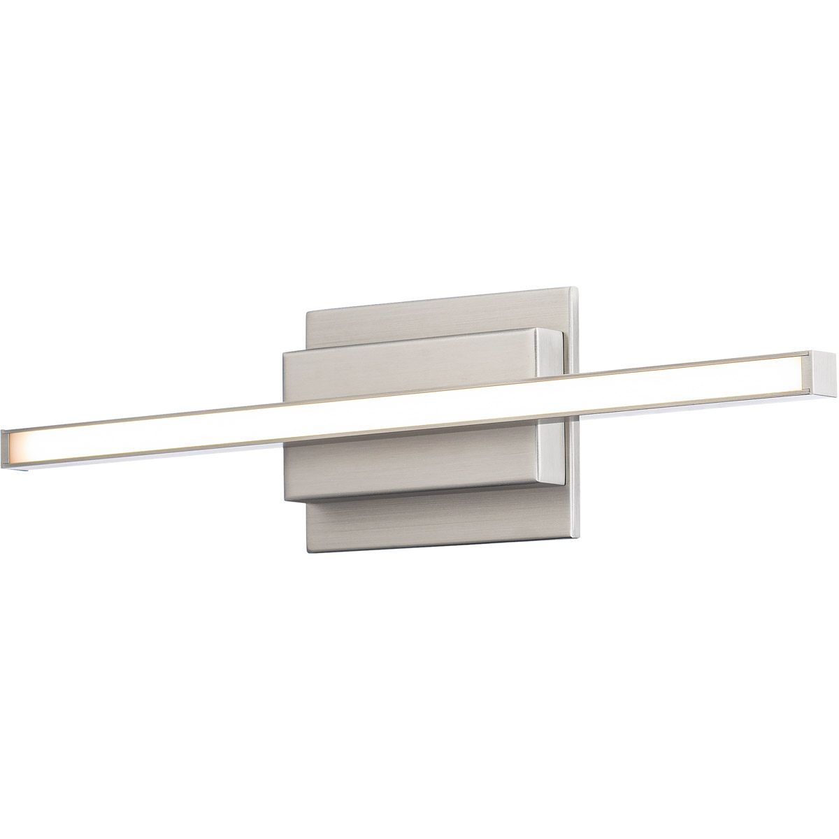 WAC Lighting WS-73118-BN Parallax LED 18 inch Brushed Nickel Bath Vanity & Wall Light, dweLED