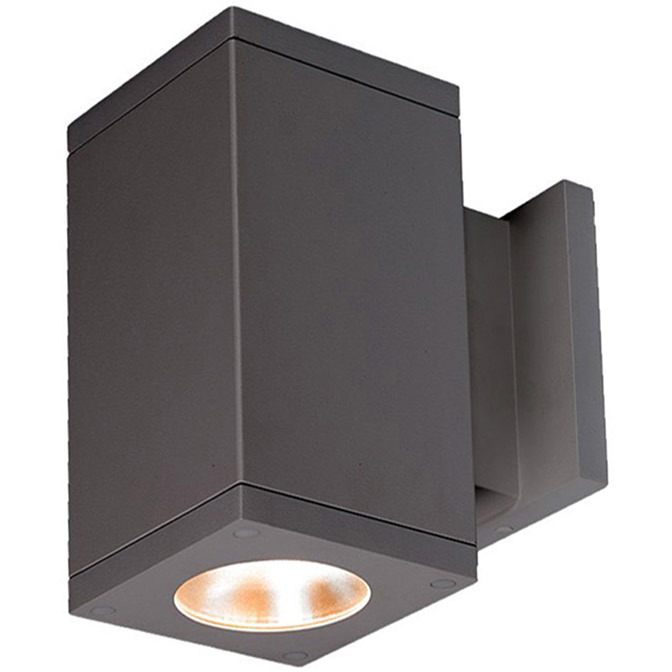 WAC Lighting DC-WS06-N830S-GH Cube Arch LED 5.5 inch Graphite Sconce ...