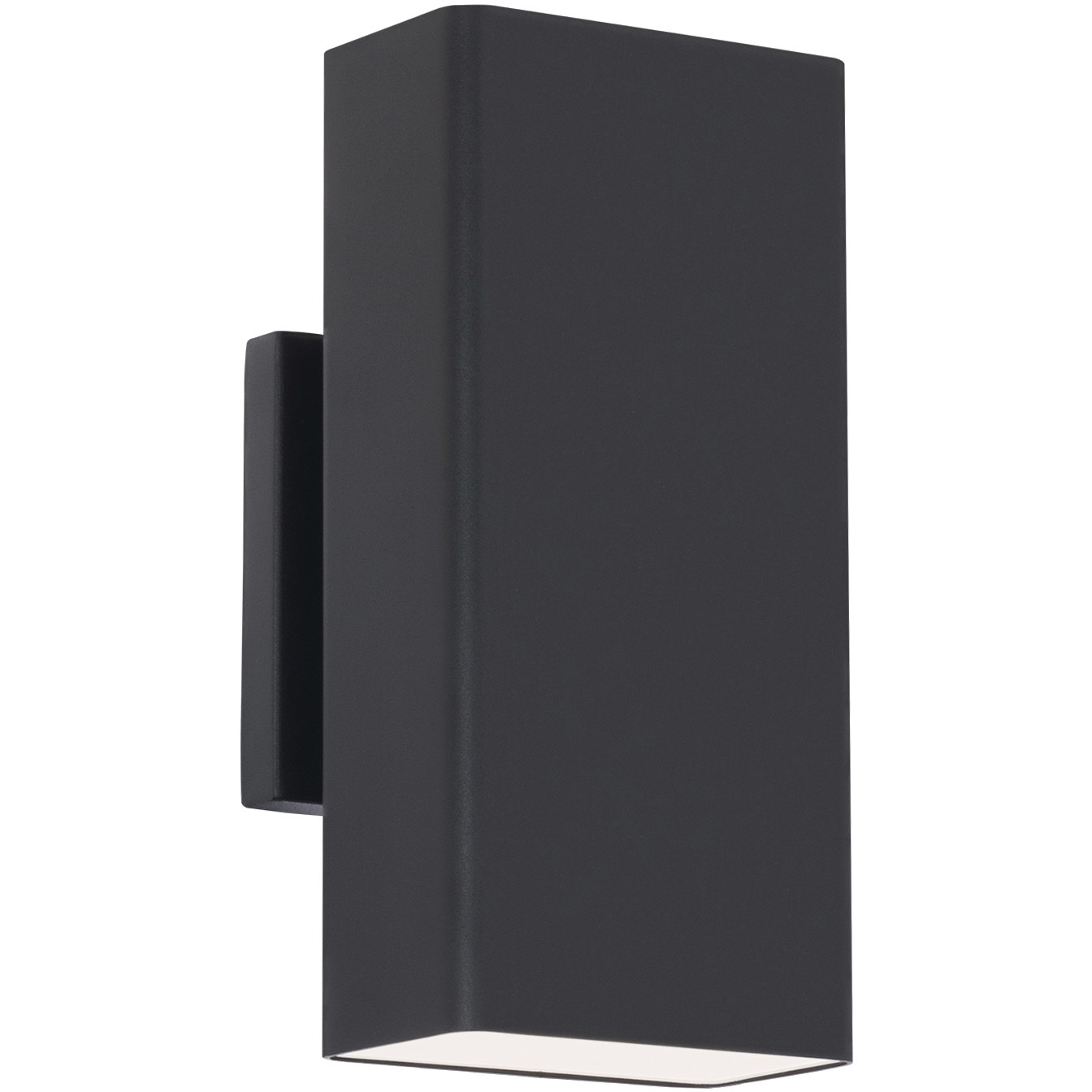 Edgey Outdoor Wall Light in 3000K, Black
